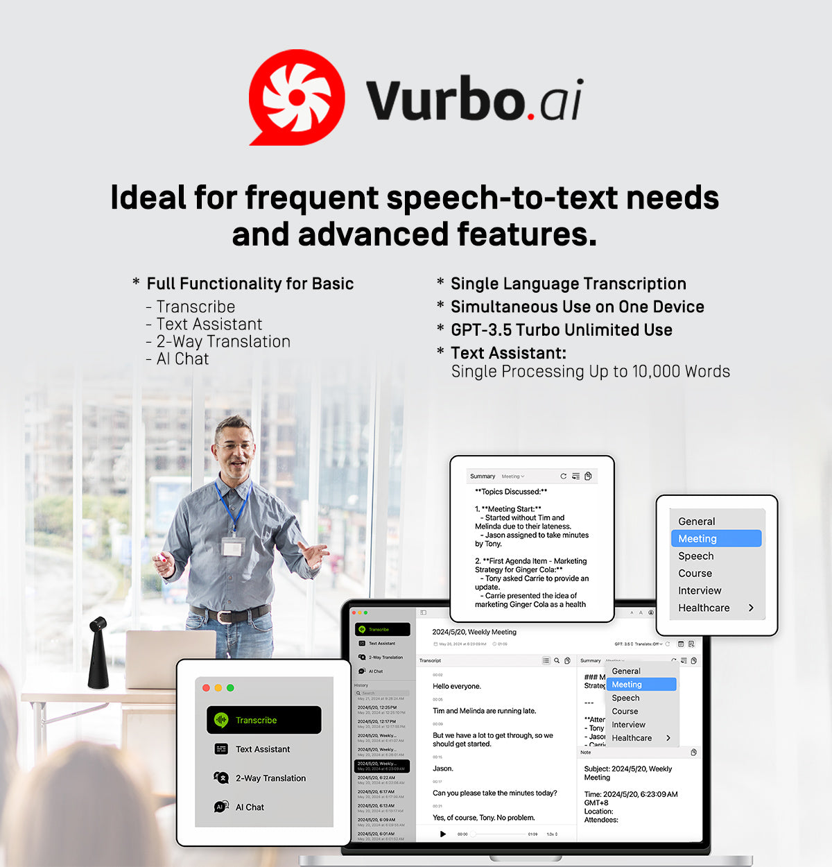 Vurbo.ai Adv (Unlimited Usage) – IPEVO US